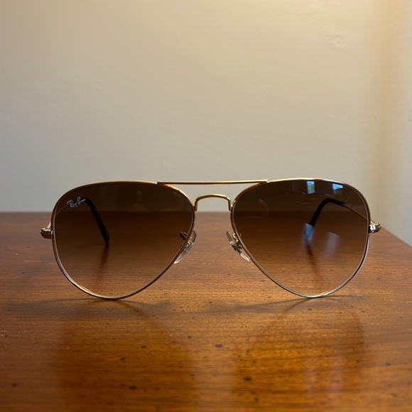 Ray-Ban | Accessories | Ray Ban Aviators Gold Frame Made In Italy ...